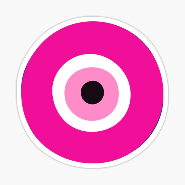 "Preppy, Aesthetic, Pink, Evil Eye, Preppy Aesthetic" Sticker for Sale ...