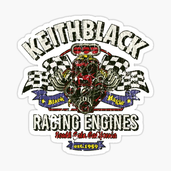 "KEITH BLACK RACING ENGINES 1959 VINTAGE" Sticker for Sale by ...