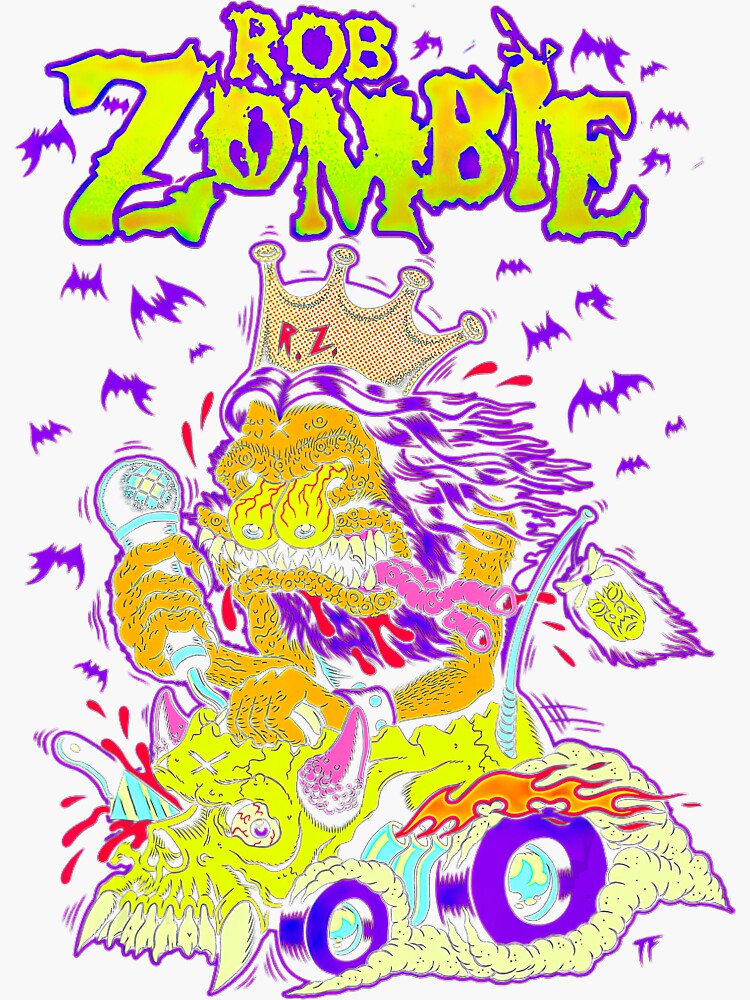 "Rob Zombie – Smoke Your Grass" Sticker for Sale by luongluong01 ...