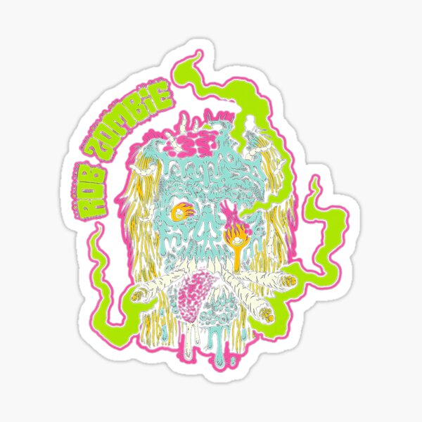 "Rob Zombie – Smoke Your Grass" Sticker for Sale by luongluong01 ...