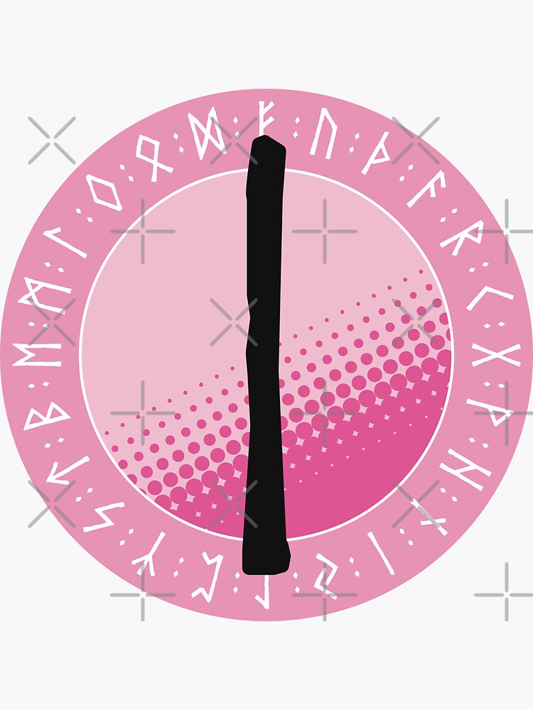 "Isa (Ice) - Viking Runes and Runic Symbols" Sticker for Sale by ...