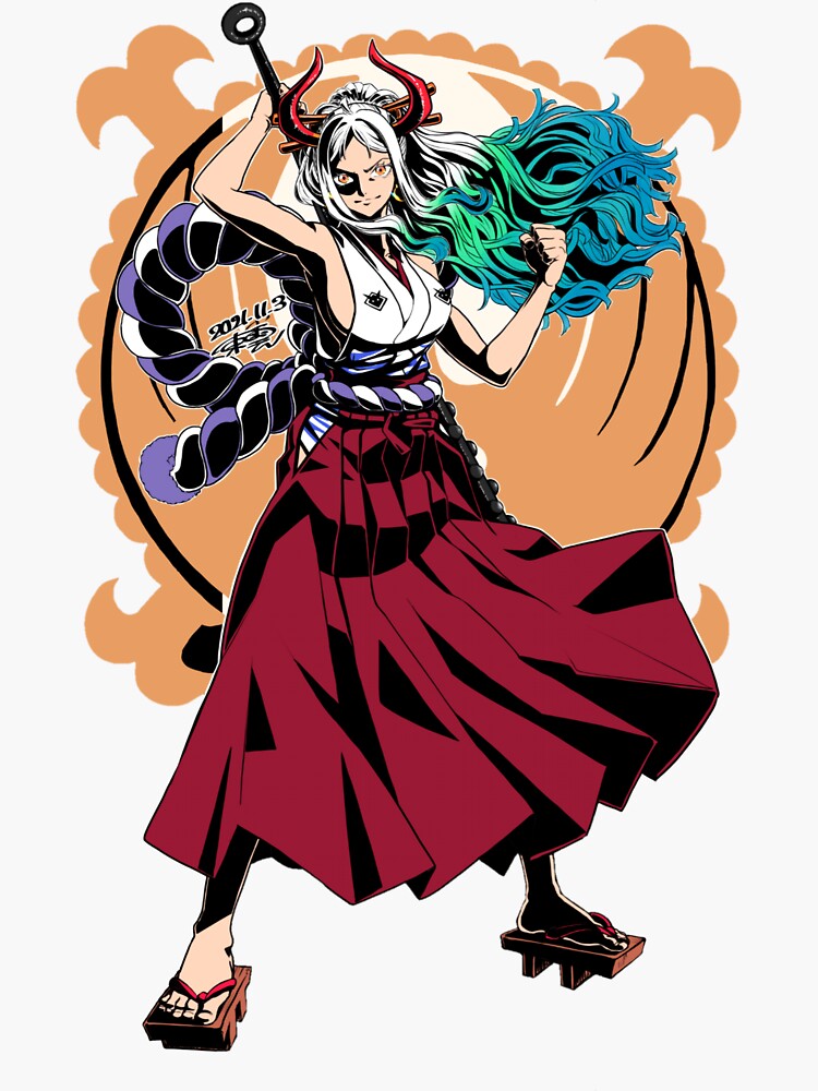 "Yamato one piece " Sticker for Sale by SNNEB | Redbubble