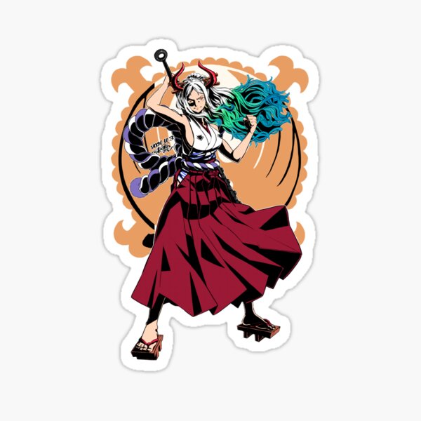 "Yamato one piece " Sticker for Sale by SNNEB | Redbubble