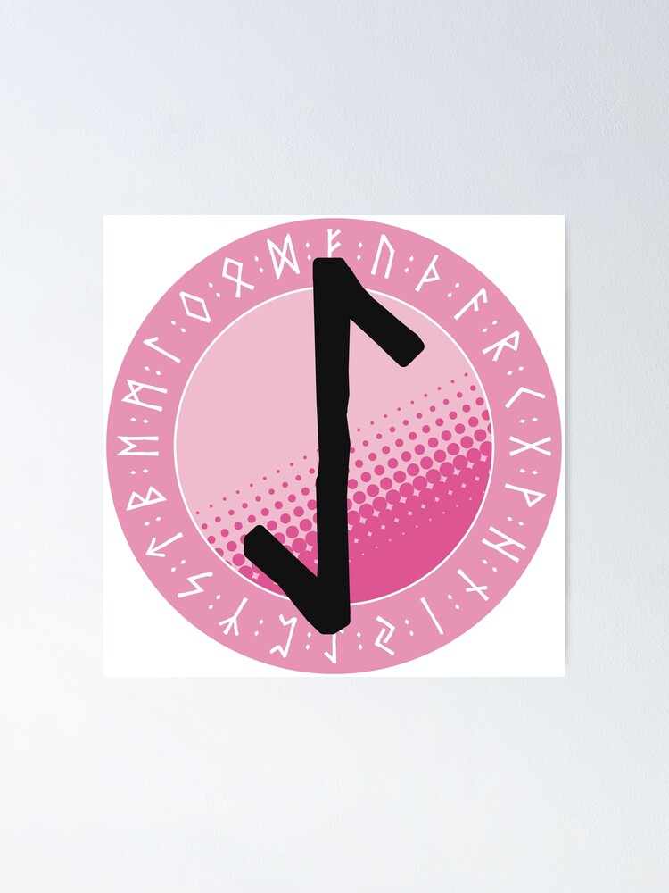 "Eihwaz (World Tree) - Viking Runes and Runic Symbols" Poster for Sale ...