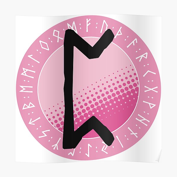 "Perthro (Luck) - Viking Runes and Runic Symbols" Poster for Sale by ...