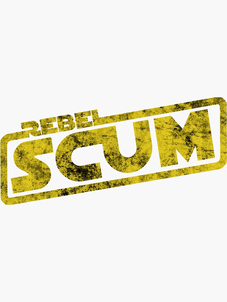 "Rebel Scum - Movie Quote Reference" Sticker for Sale by ShawFox ...