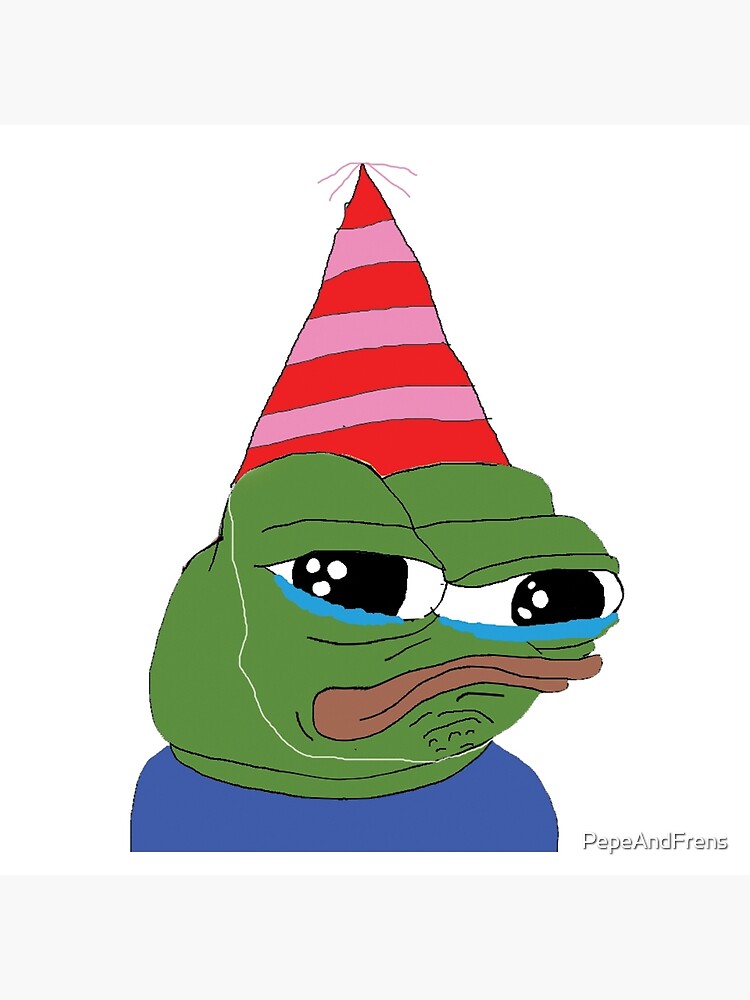 "Sad Birthday Pepe the frog Helper Apu Meme" Poster for Sale by ...