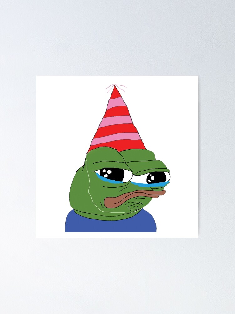 "Sad Birthday Pepe the frog Helper Apu Meme" Poster for Sale by ...