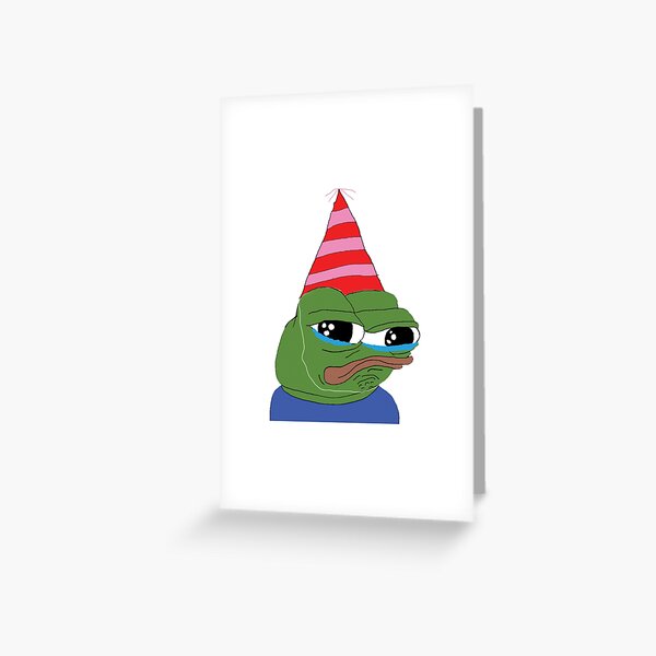 "Sad Birthday Pepe the frog Helper Apu Meme" Greeting Card for Sale by ...