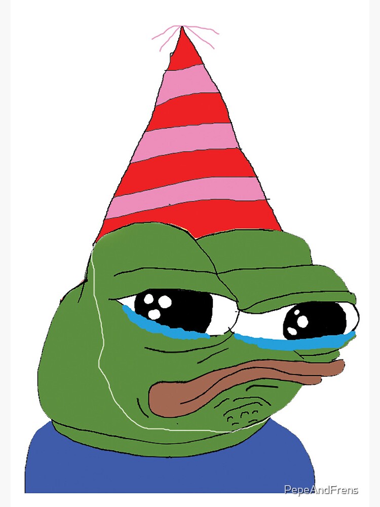 "Sad Birthday Pepe the frog Helper Apu Meme" Spiral Notebook for Sale ...