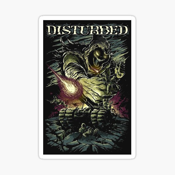 "Disturbed" Sticker for Sale by cduiguid2a | Redbubble