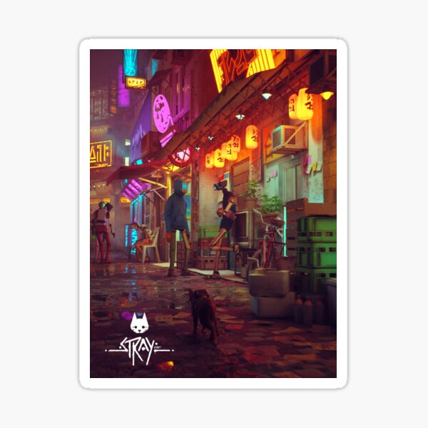 "stray cat" Sticker for Sale by EMYMOASY | Redbubble