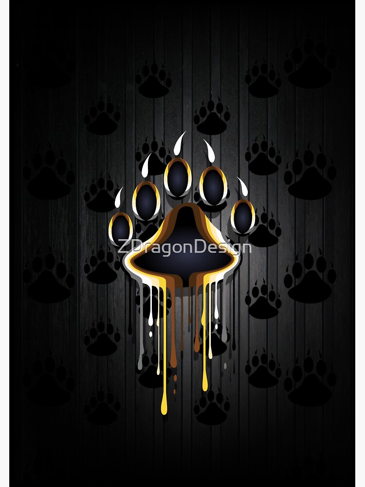 "Bear Pride Drip" Sticker for Sale by ZDragonDesign | Redbubble