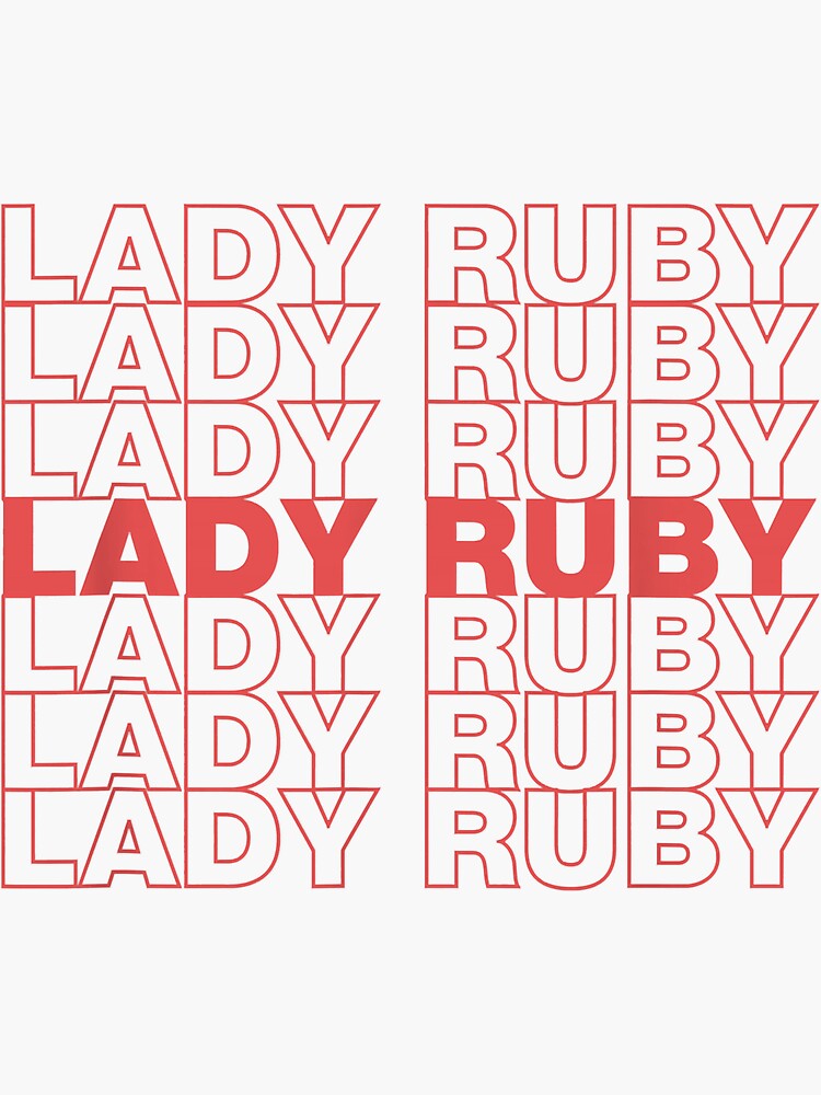 "lady ruby I stand with lady ruby freeman Classic " Sticker for Sale by ...