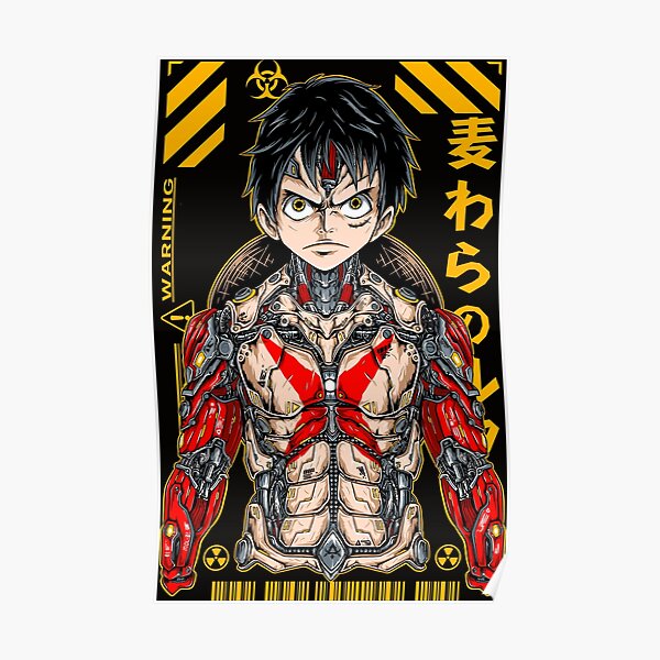 "Luffy Anime Supernova Cyborg Mode" Poster for Sale by sugre | Redbubble