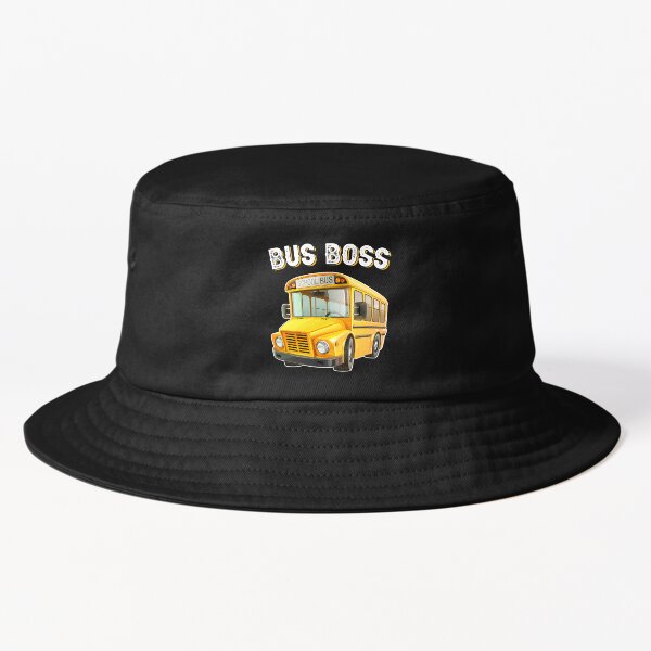 "Bus Boss School Bus School Bus Driver" Bucket Hat for Sale by ...