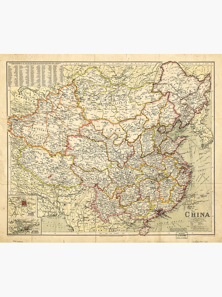 "Map of China (circa 1900)" Photographic Print by allhistory | Redbubble