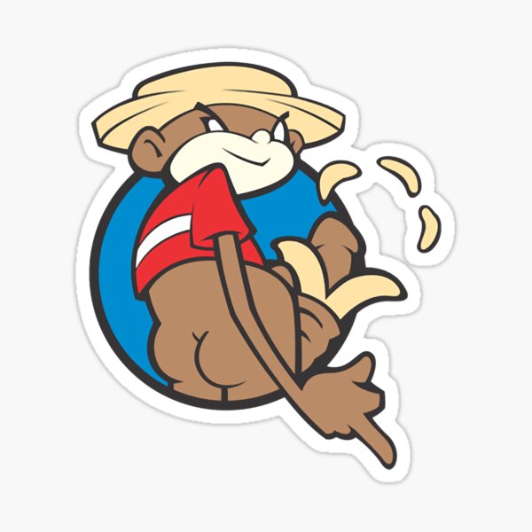 "Johnny chimpo" Sticker for Sale by JamesDockery | Redbubble
