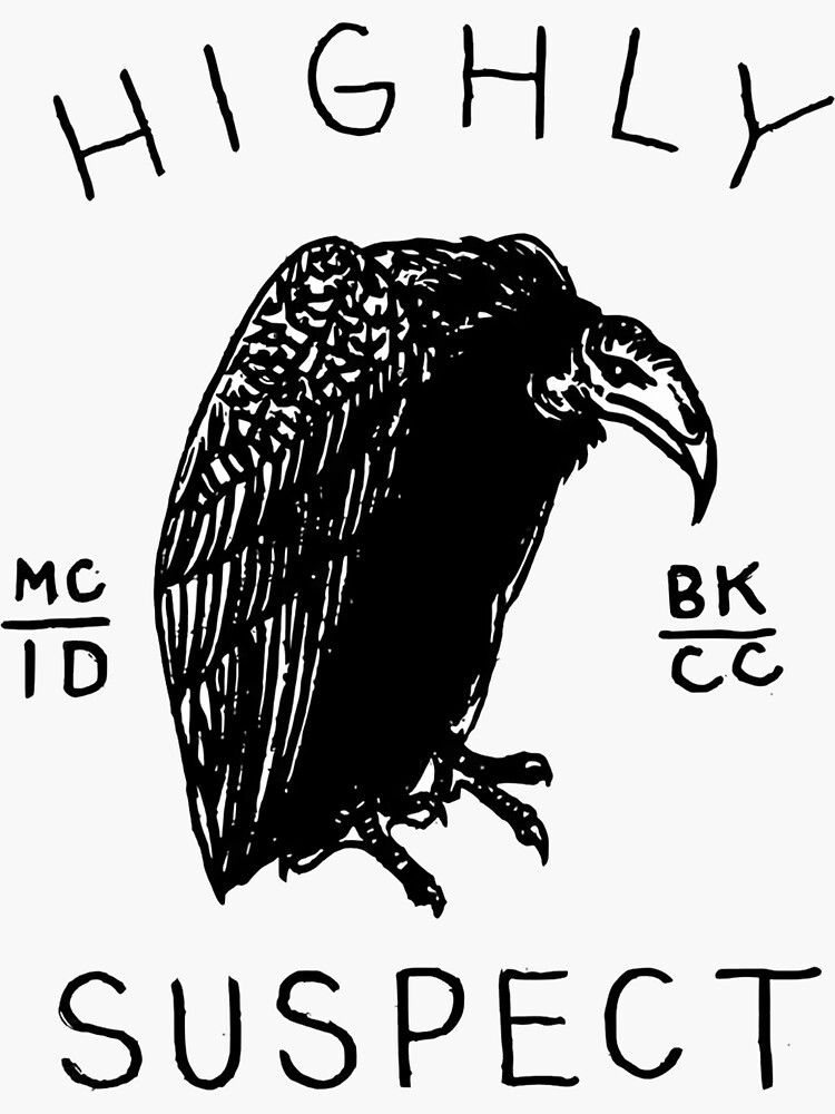 "bird suspect" Sticker for Sale by dewaunit | Redbubble