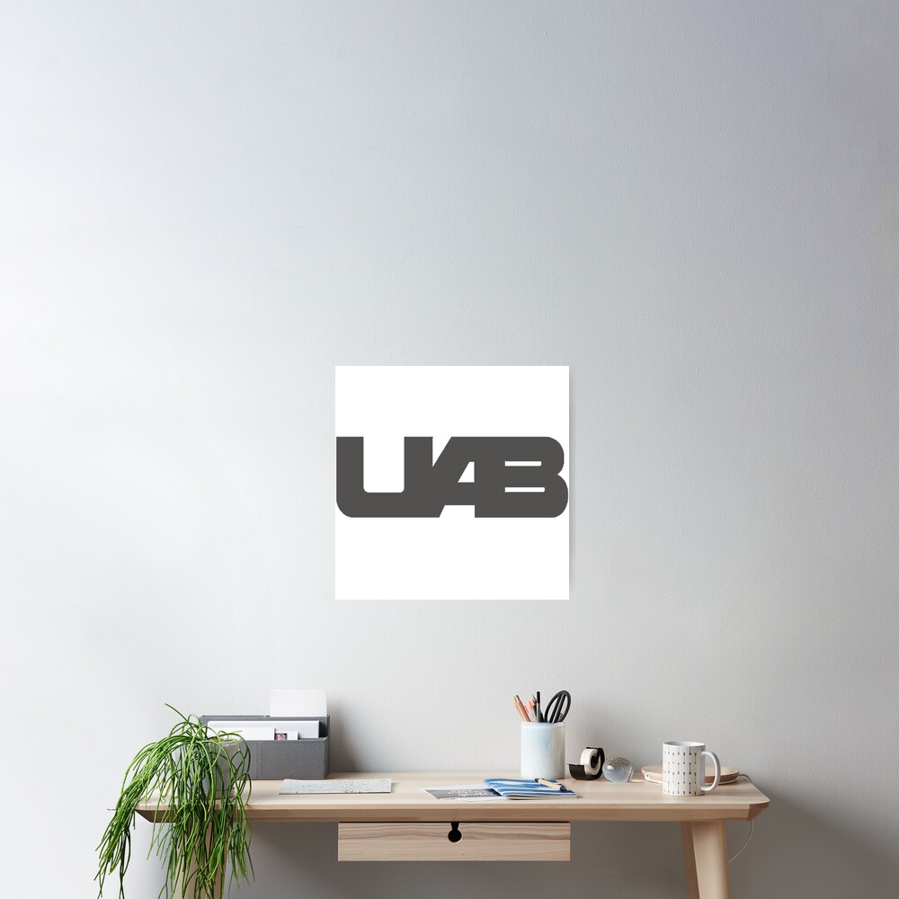 "UAB Simple Logo" Poster for Sale by hannersgab | Redbubble