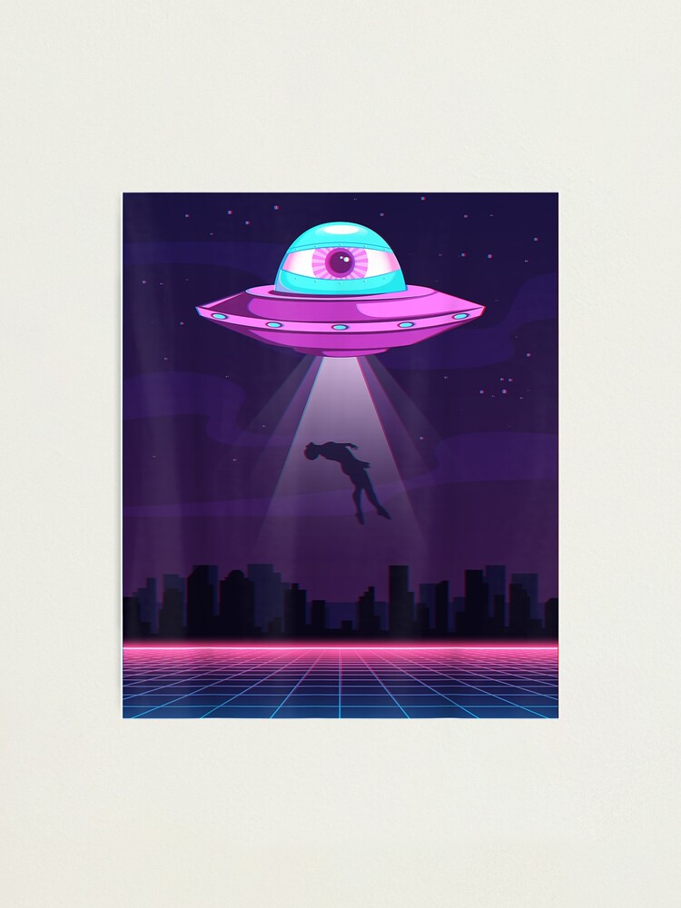 "Weirdcore Aesthetic UFO Eyeball Alien Abduction Vaporwave ...
