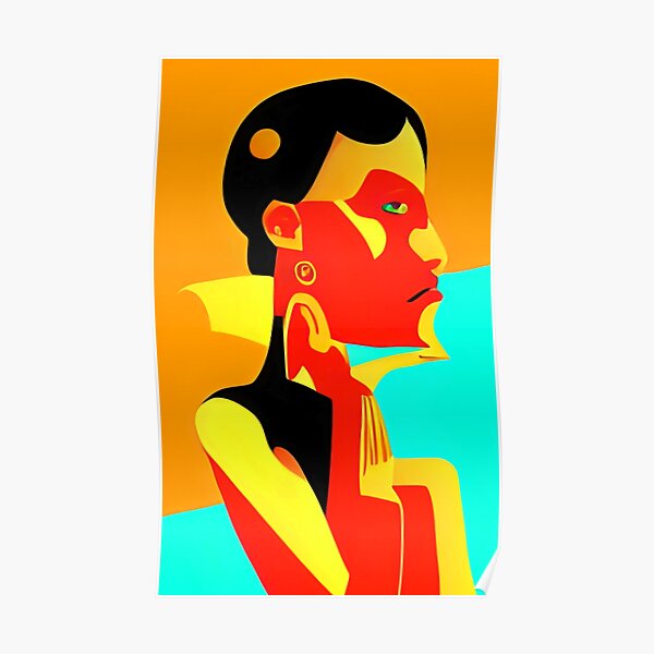 "Expressionism Portrait - 3" Poster for Sale by TheDreamEffect | Redbubble