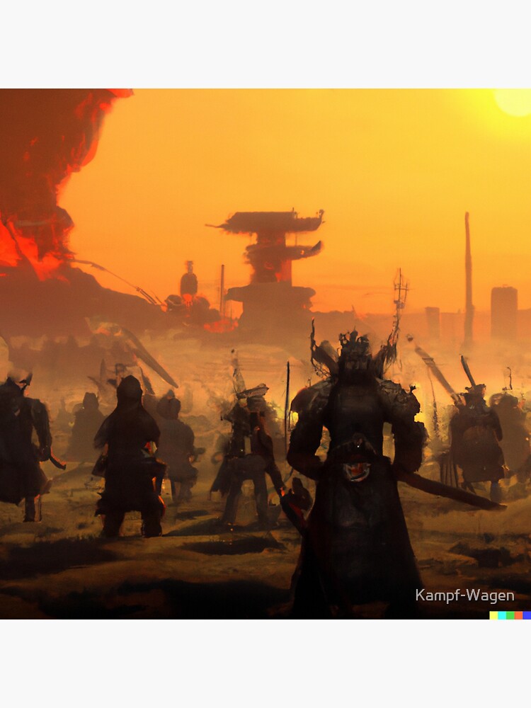 "Last Stand of the Samurai" Sticker for Sale by Kampf-Wagen | Redbubble