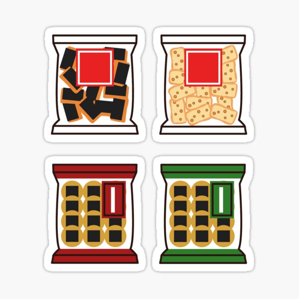 "Seaweed cracker" Sticker for Sale by DoodleMika | Redbubble