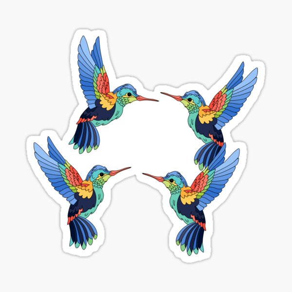 "Cute flying bird" Sticker for Sale by LH-Robin | Redbubble