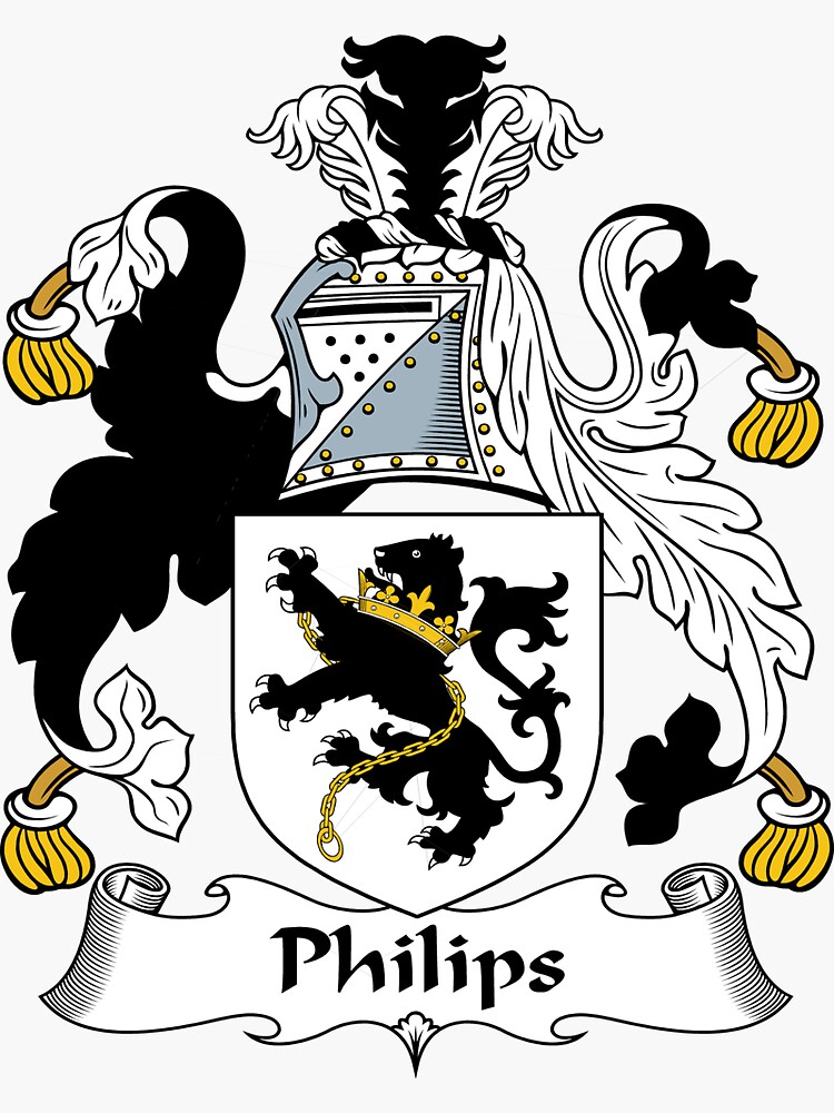 "Philips or Phillips" Sticker for Sale by HaroldHeraldry | Redbubble