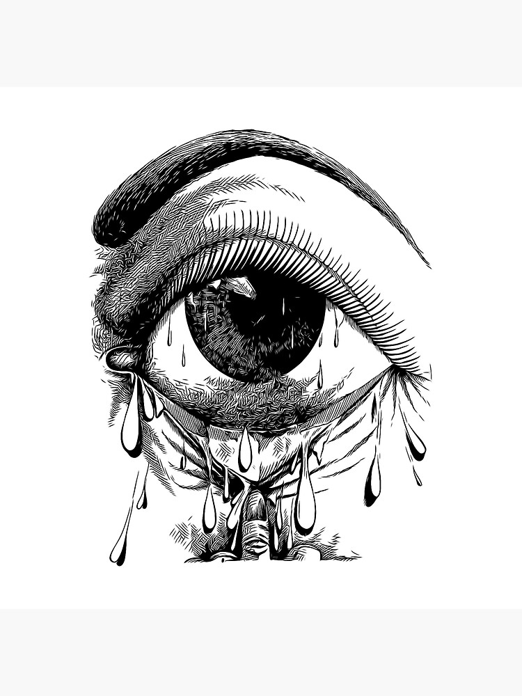 "Eye crying" Sticker for Sale by SPIZZO | Redbubble