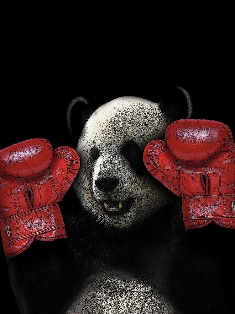 "Boxing panda " T-shirt for Sale by ValentinaHramov | Redbubble | panda graphic t-shirts ...