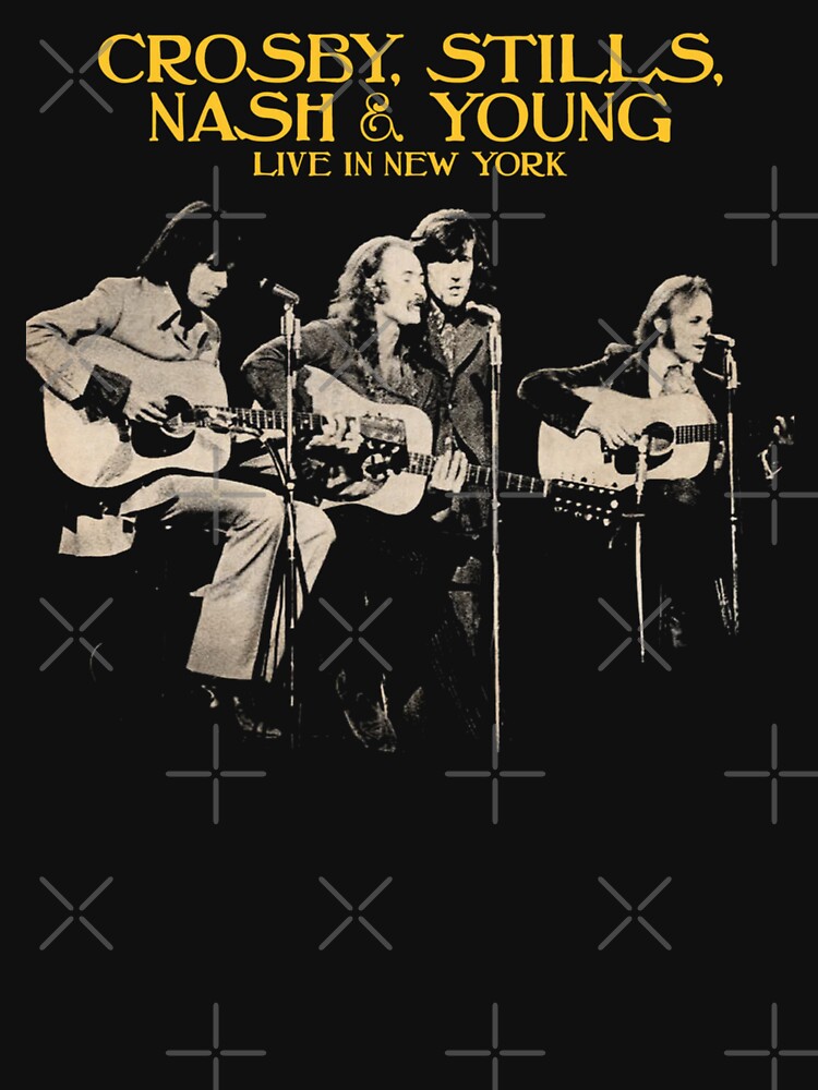 "Live Newyork - CSNY" T-shirt for Sale by zediziku | Redbubble | crosby ...