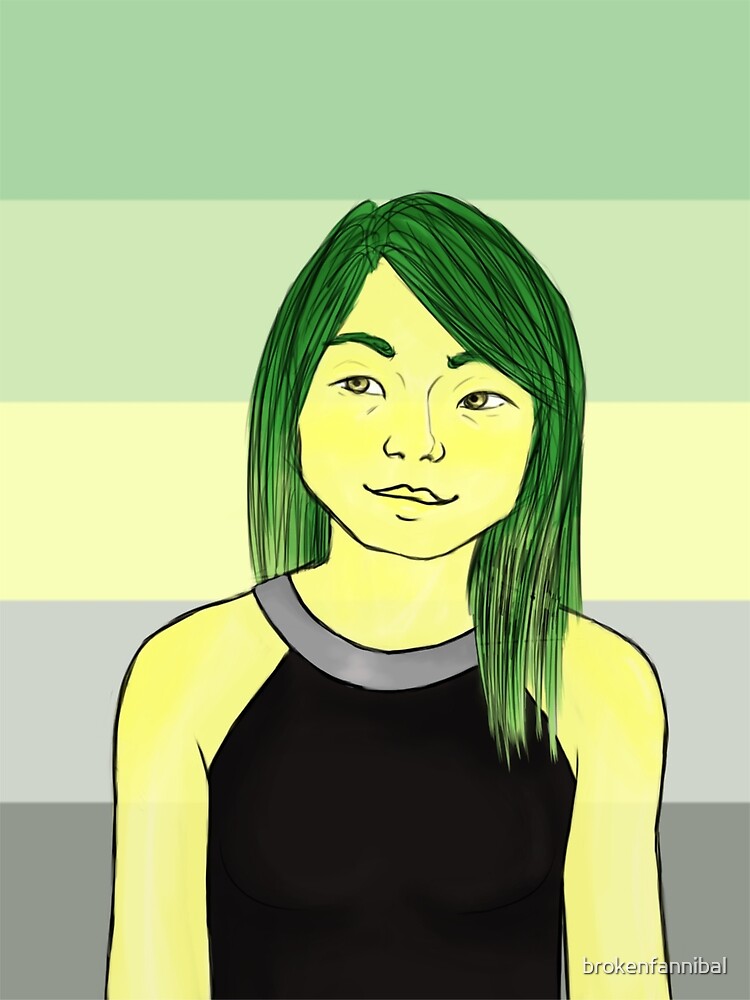 "Aromantic Pride" Art Print by brokenfannibal | Redbubble