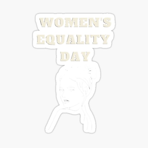 "womens equality face in black" Sticker for Sale by ourastore | Redbubble