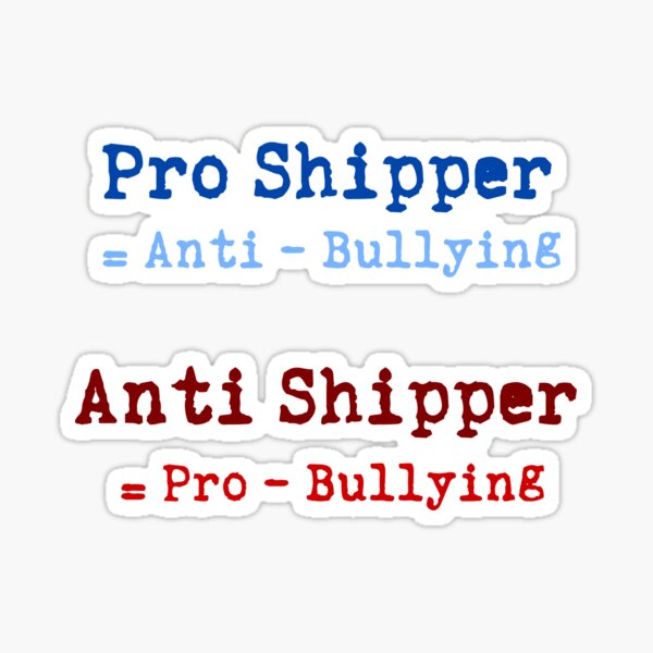 "Pro Shipper vs Anti Shipper" Sticker for Sale by CherryLollipops ...