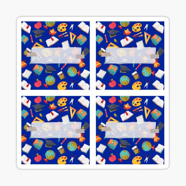 "Back To School Name Labels - Pattern for kids" Sticker for Sale by ...