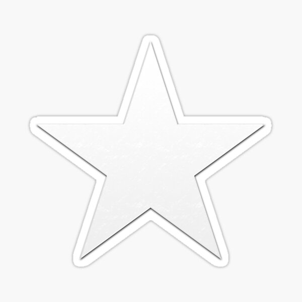 "White Transparent Star" Sticker for Sale by Esraa-Design | Redbubble