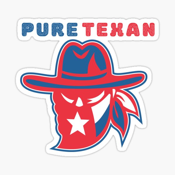 " pure texan" Sticker for Sale by Divertis | Redbubble
