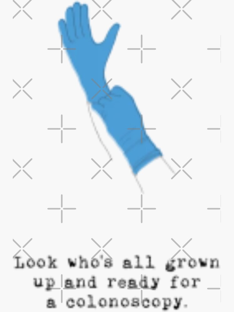 "Colonoscopy Birthday Card, Funny Birthday Card, Friend Card" Sticker ...