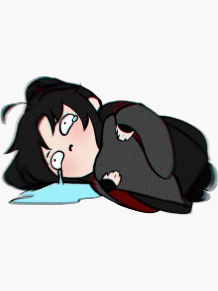 "Mdzs Wei Wuxian Crying " Sticker for Sale by cyralavy | Redbubble
