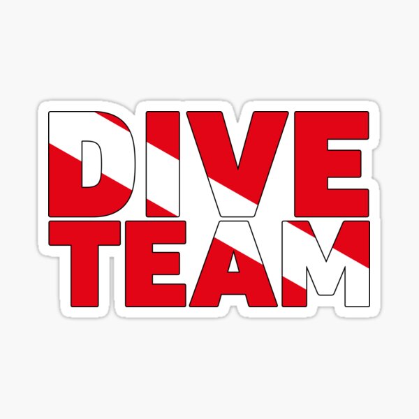 "Dive Team" Sticker for Sale by cotros | Redbubble