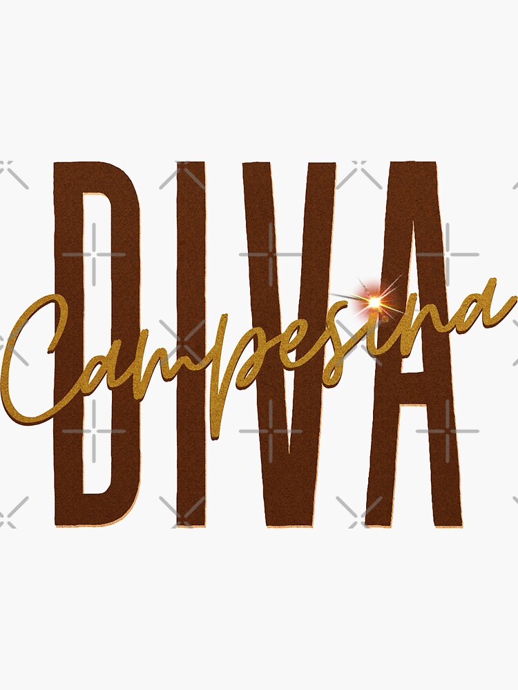 "Diva Campesina l Country Diva" Sticker for Sale by liamaris | Redbubble
