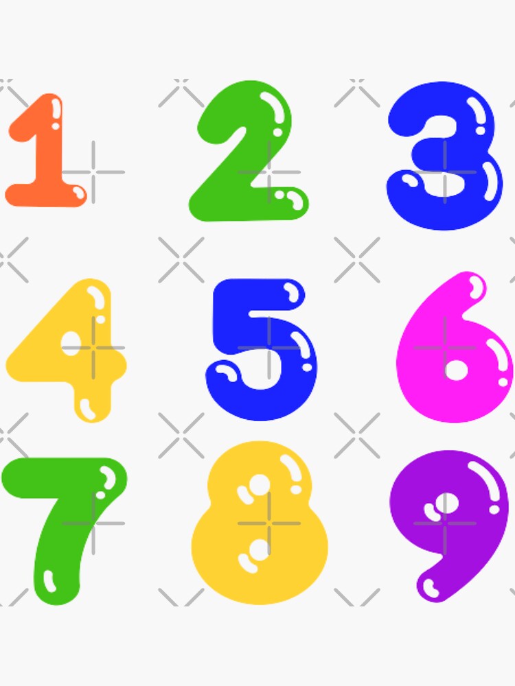 "counting" Sticker for Sale by hibstore123 | Redbubble