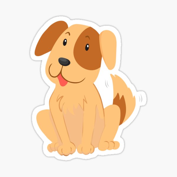 "Sitting dog png illustration animal sticker, transparent background ...