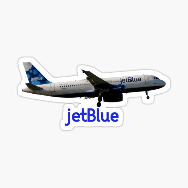 "jetBlue Airlines Airbus A321 Airplane" Sticker for Sale by ...