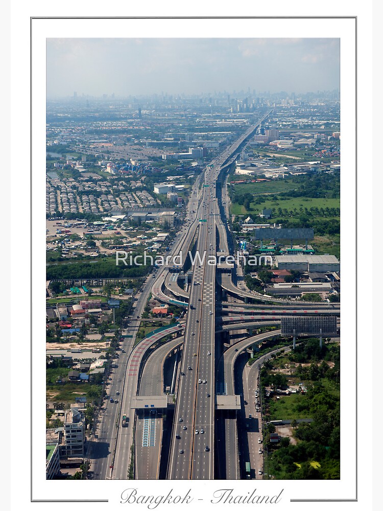 "Bangkok Thailand Aerial image. Aerial of an intersection on the Bang ...