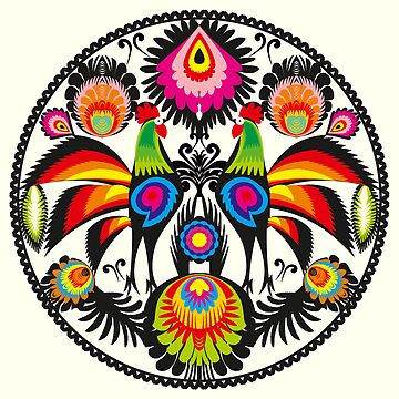 "polish folklore - wycinanki from lowicz" Poster for Sale by plachy78 ...