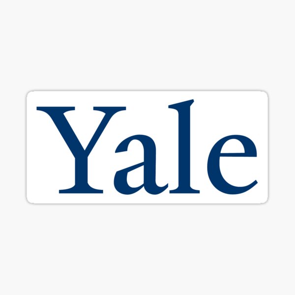 "Yale University" Sticker for Sale by BlueGrove | Redbubble