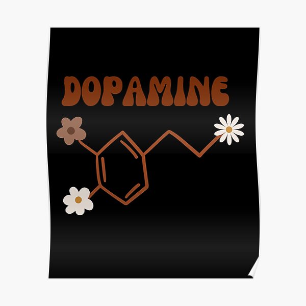 "Dopamine Molecule flower" Poster for Sale by ThescienceTee | Redbubble